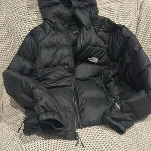 The North Face | Jackets & Coats | The North Face W Crop 55 Down Hoodie ...